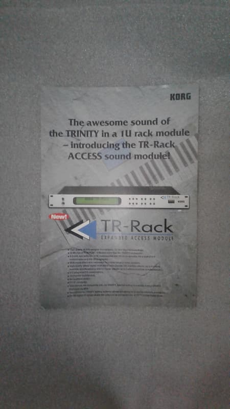 Korg TR-rack original product release brochure | Reverb