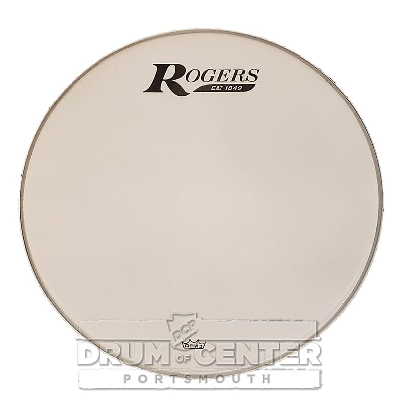 Rogers Bass Drum Head 22" Coated w/Large Logo | Reverb