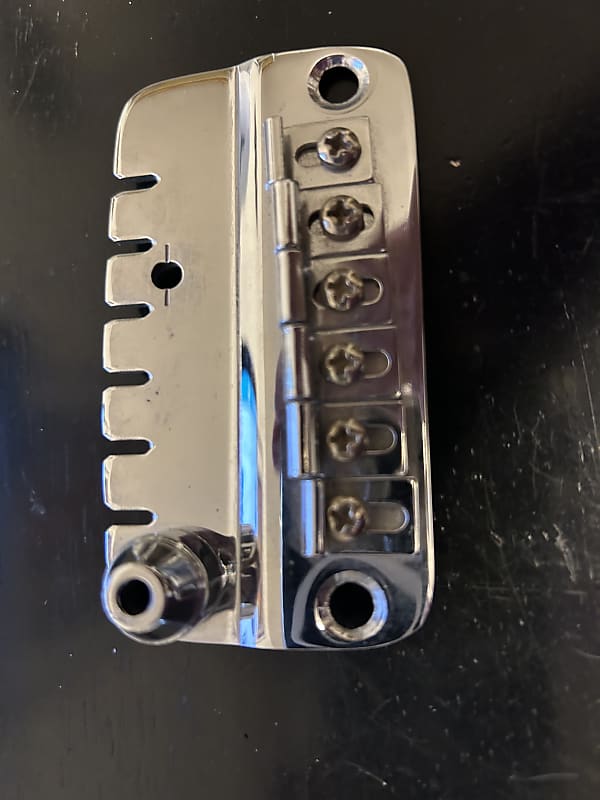Fender Bronco tailpiece bridge with saddles 1960s-70s NOS! | Reverb