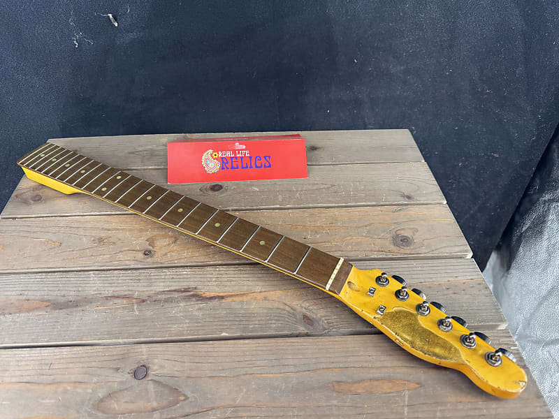 Real Life Relics Loaded Tele® Style Neck Aged Maple/Rosewood | Reverb