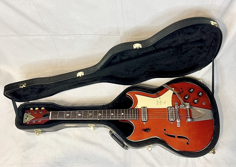 Ultra Rare 1963 USA Kay Red Devil Electric Guitar & Hard | Reverb
