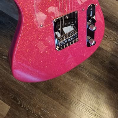 Leo Jaymz Tele 2023 - Hot Pink Metal Flake | Reverb