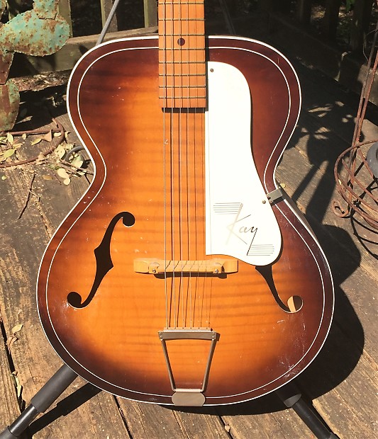 Kay N-2 Archtop Acoustic Guitar 50's-60's Sunburst | Reverb