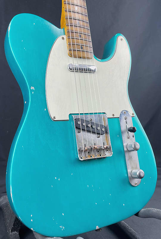 Custom/Hybrid Telecaster, Relic, Translucent Ocean Turquoise | Reverb