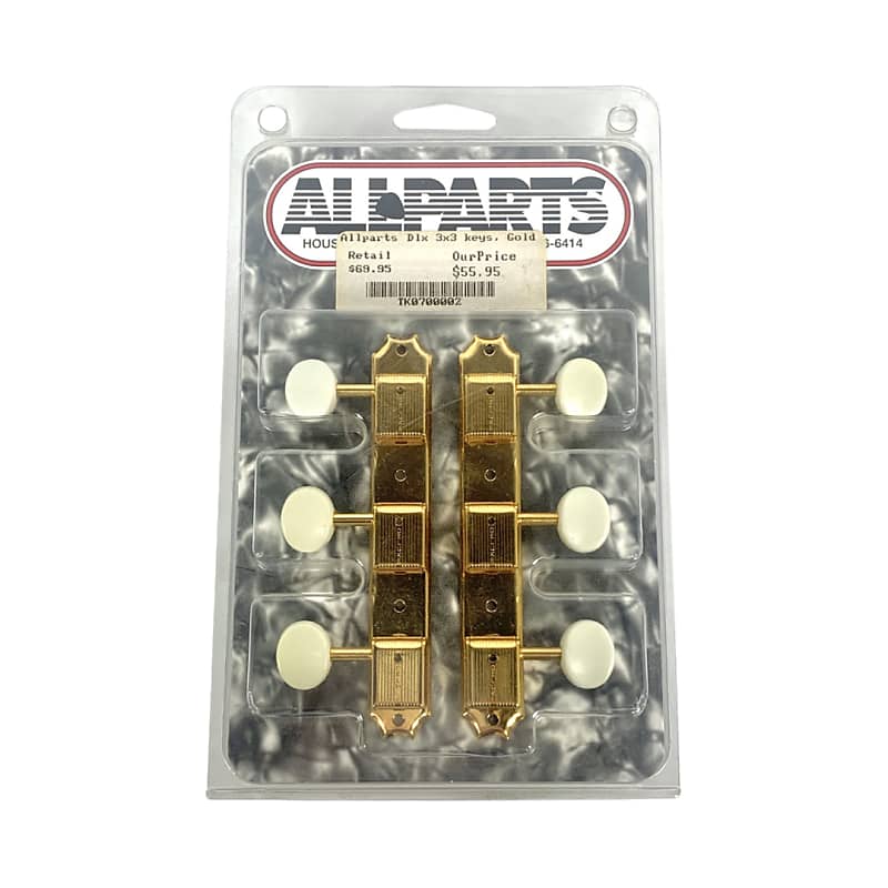 Allparts TK-0700-002 Vintage-Style Deluxe 3x3 Strip Keys - | Reverb