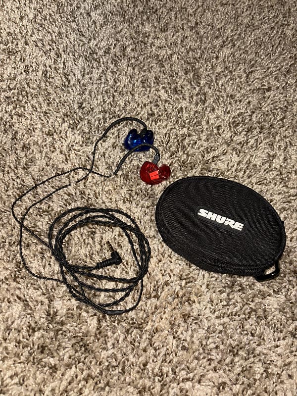 64 Audio A3 In-Ear Monitors - Translucent Red and Blue | Reverb