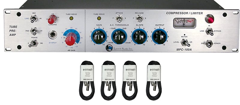 New Summit Audio MPC-100A Tube Microphone Preamp & Compressor | Reverb
