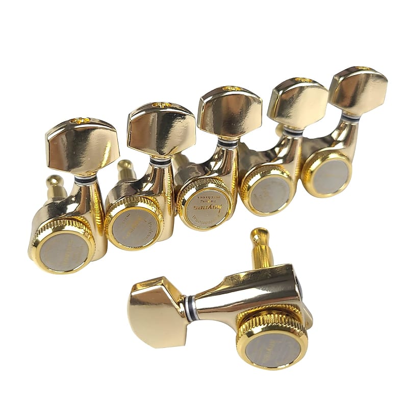 Guitar Locking Tuners – 18:1 Gold Lock String Tuning Keys | Reverb