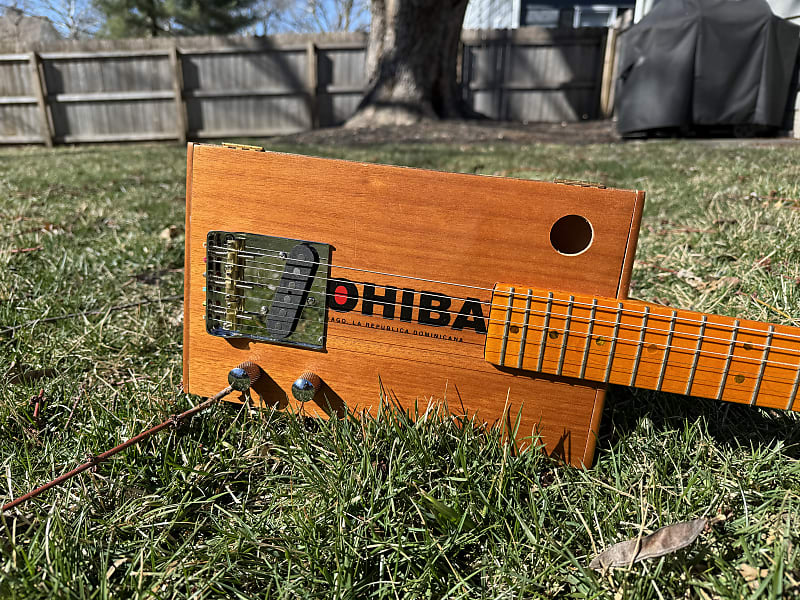 Cohiba 6 String Cigar Box Guitar - Alnico 5 Stacked Humbucker | Reverb