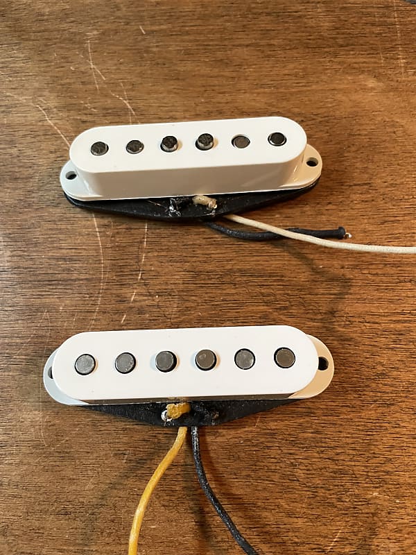 2 Fender Custom Shop Pickups - White | Reverb
