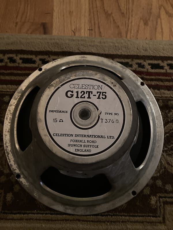 Celestion G12T-75 16 ohm. (X4)Type T3760 1986 - Silver / | Reverb