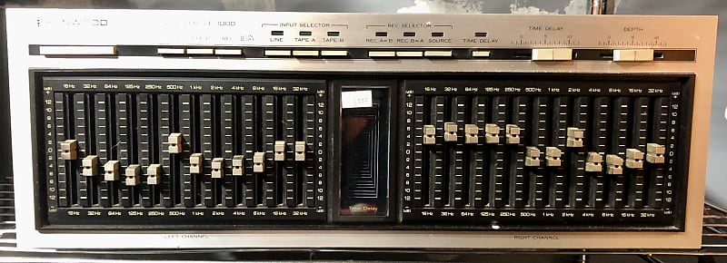 Kenwood GE-1000 12 Band Graphic Equalizer Silver Black | Reverb