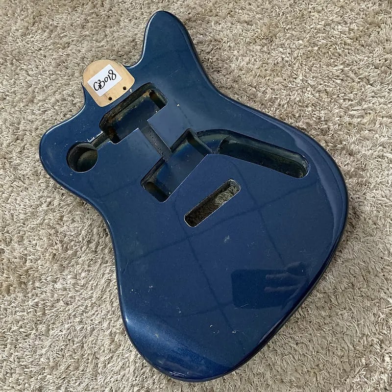 Blue Left Handed Jazzmaster Style Guitar Solid Basswood Body | Reverb