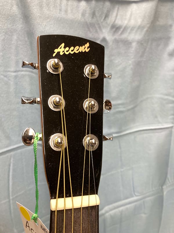 Accent CS-2 Acoustic Guitar 00 Style Body With Gig Bag | Reverb