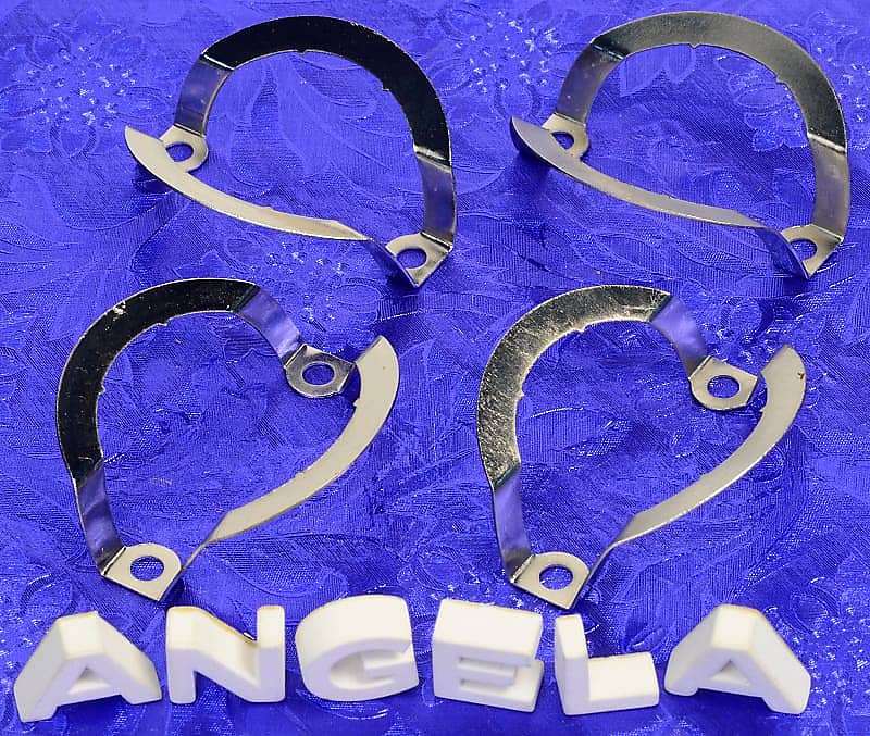 4 Octal Tube Retainer Clips Bear Trap Type New Nickel Plated | Reverb
