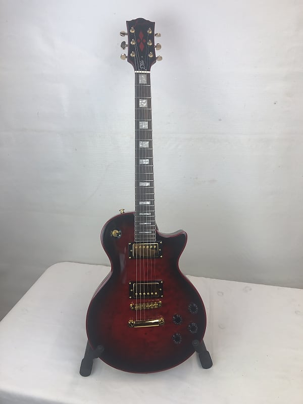 Firefly Elite RED BAT LP Style Electric Guitar - Dark Cherry | Reverb