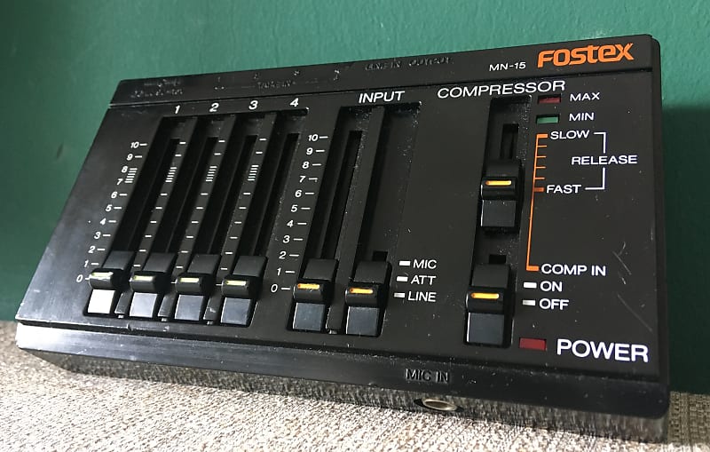 Fostex MN-15 vintage 80s mixer with 1176 type compressor | Reverb