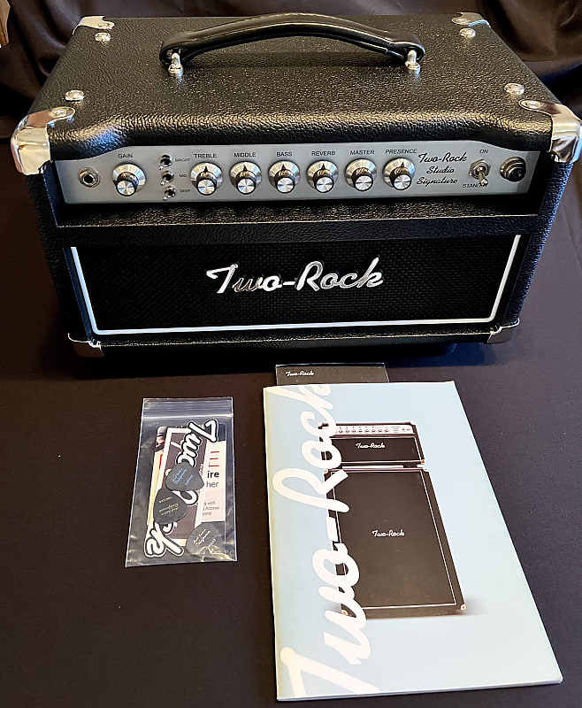 Two Rock Two-Rock Studio Signature Head in Black with Silver | Reverb