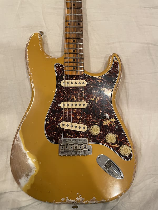 Partscaster - Graffiti Yellow - Lollar pickups | Reverb