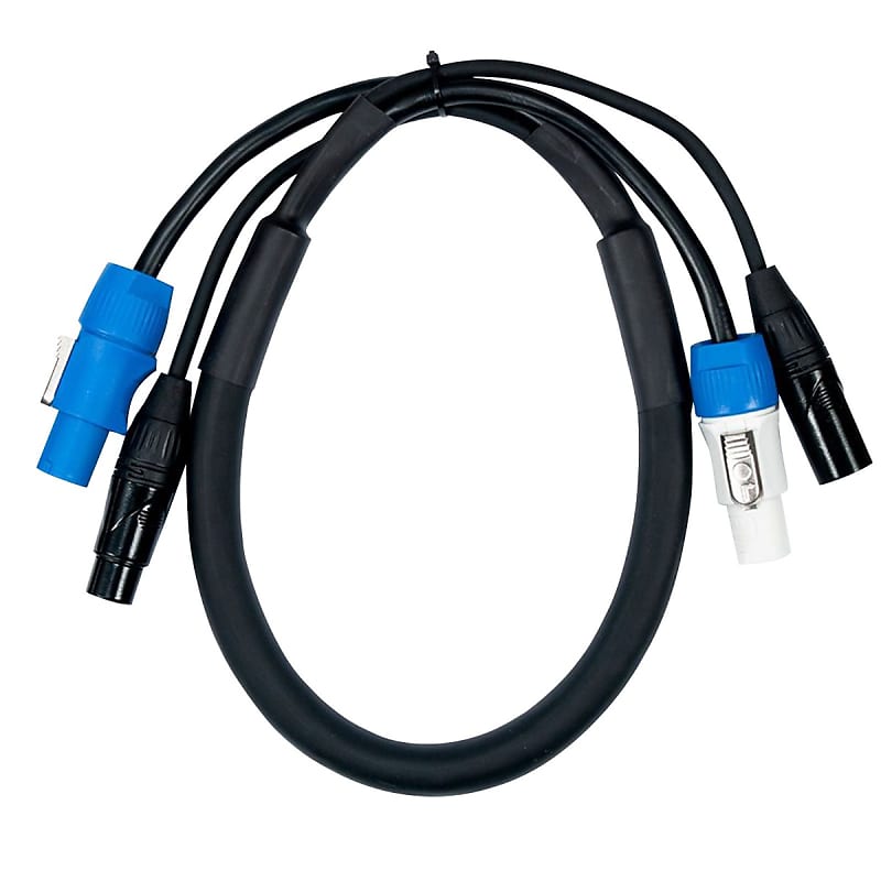 ADJ AC3PPCON3 3' 3pin XLR DMX & Locking Power Link Cable | Reverb