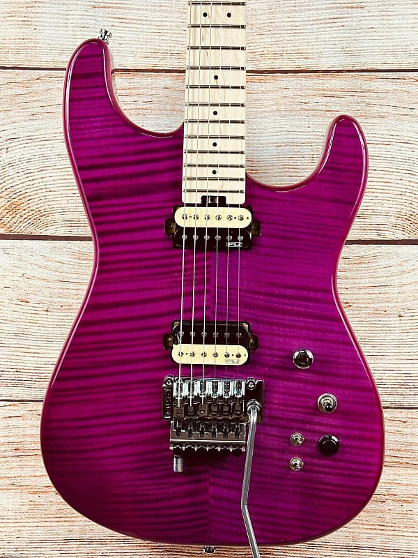 FU-Tone FU Pro Electric Guitar Trans Purple w/Gig bag | Reverb