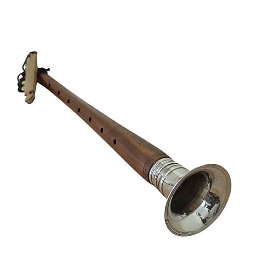 Shehnai Indian Handmade Shehnai Wood & Brass Indian Classical | Reverb