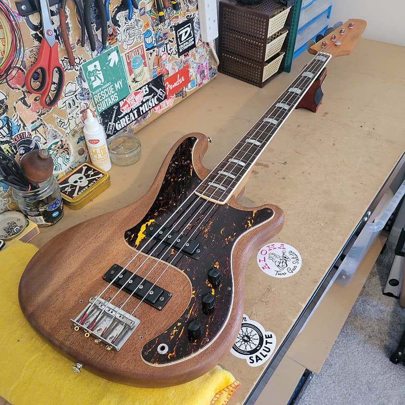 Yamaha SB75 Bass (1970s, Natural finish, fretless conversion) | Reverb