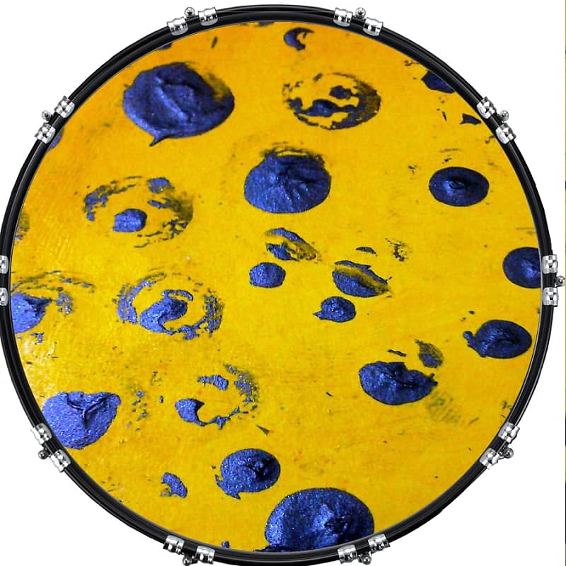 Custom Graphical 22" Kick Bass Drum Head Skin -Textures 11 | Reverb
