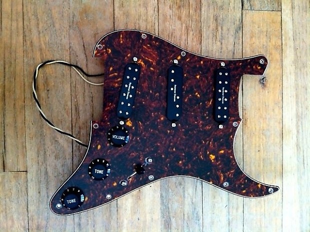 Prewired Strat Pickguard Tortoise Shell Loaded W Seymour | Reverb UK