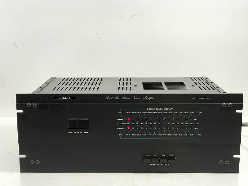 SAE 2400L Solid State Stereo Power Amplifier | Reverb UK