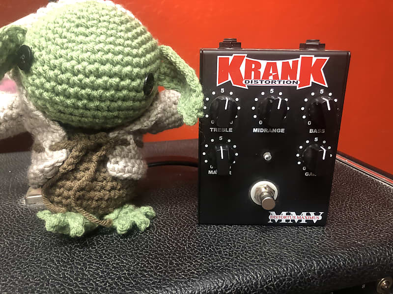 Krank Distortus Maximus Distortion Pedal Black | Reverb