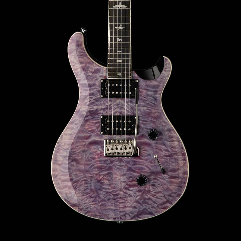 PRS SE Custom 24 Quilt Violet with Gig Bag | Reverb