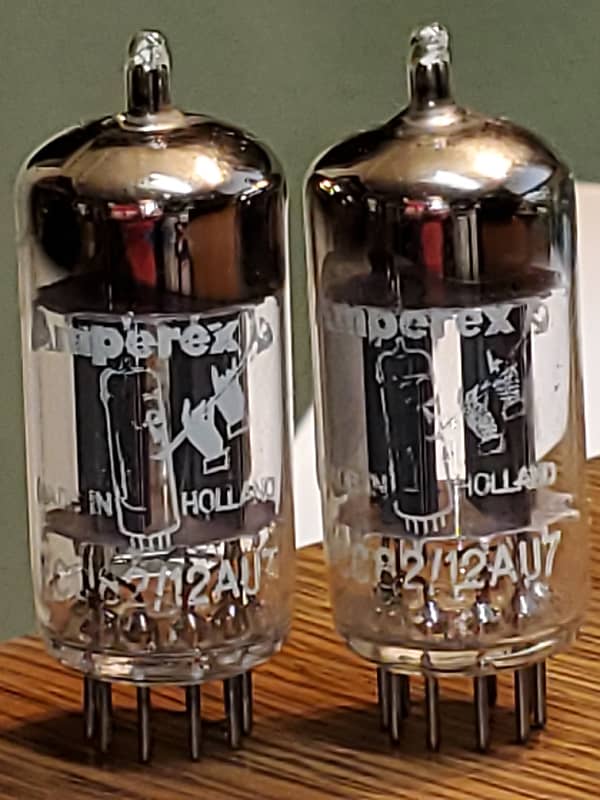 12AU7A/ECC82 Amperex Bugle Boy NOS pair (2) tube lot | Reverb