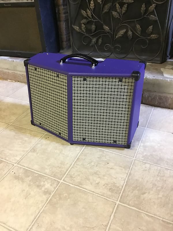 Amp Cabinet 2x8” cab - Purple tolex | Reverb