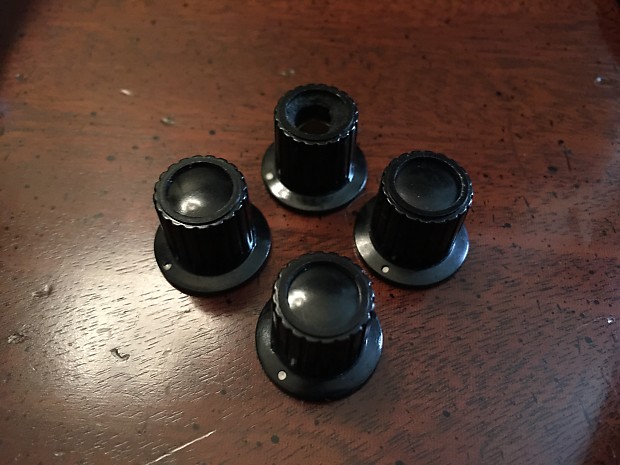 Orange Small Control Knobs Black For Amplifiers Amps Four 4 | Reverb