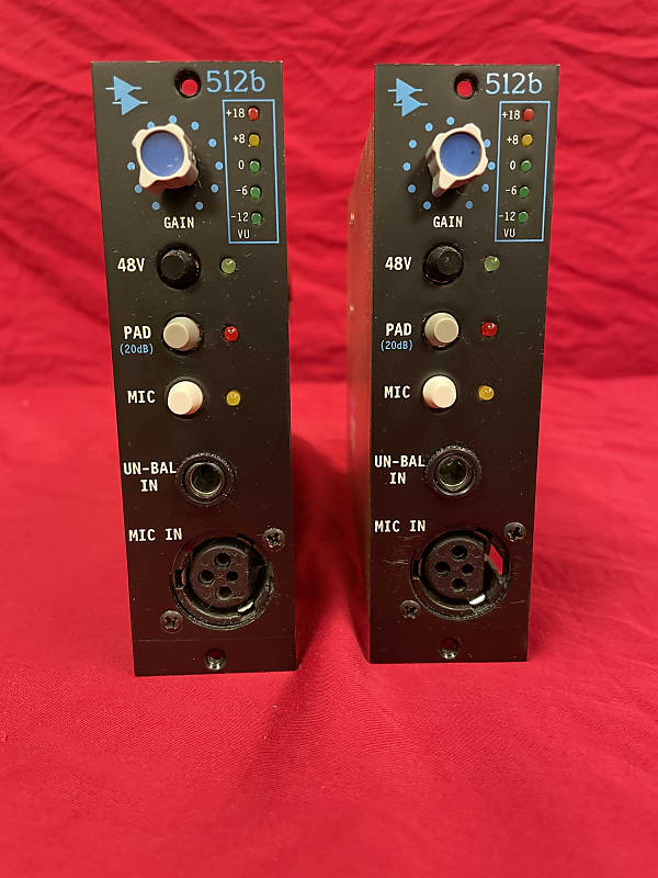 API 512b Mic Preamps Pair #1 Consecutive Numbers | Reverb
