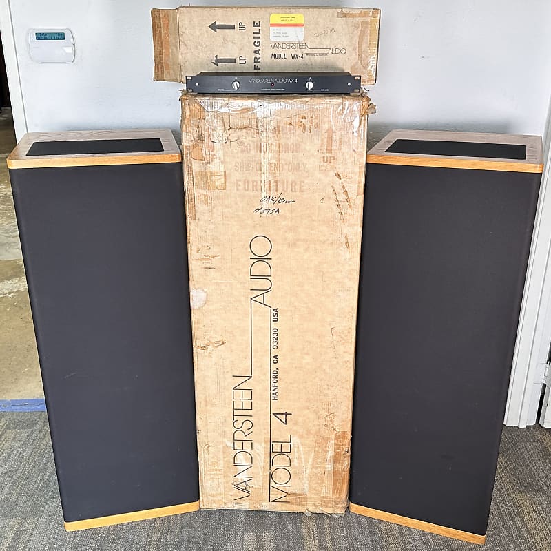 Vandersteen Model 4 Tower Speakers w/ WX-4 Crossover (Pair) | Reverb