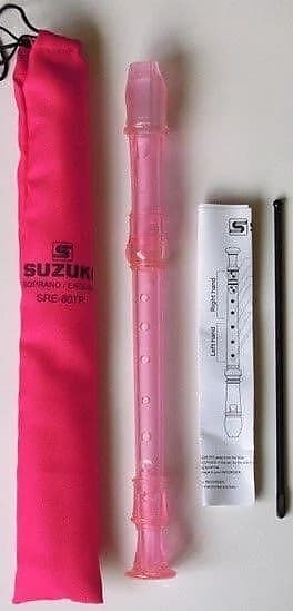 Suzuki SRG-81TP 3-Piece German Recorder. Pink | Reverb