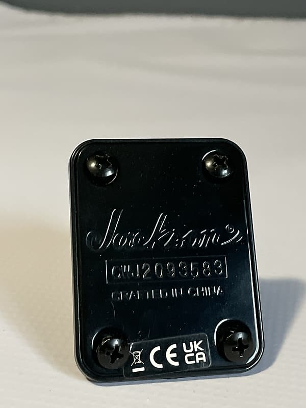 2020 Jackson JS22 JS Series Guitar Black Neckplate Neck Plate | Reverb