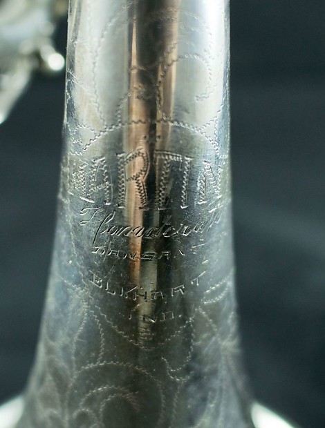 1926 Martin Handcraft Dansant Trumpet in silver with gold | Reverb UK