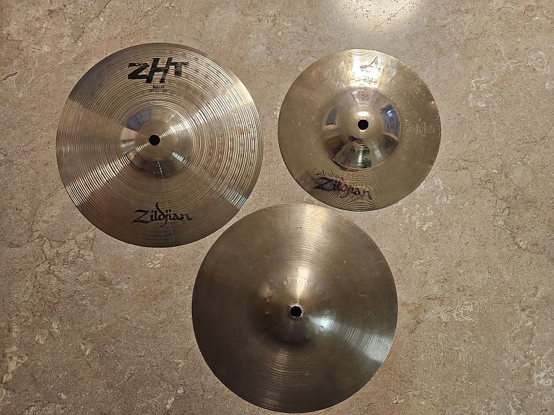 3 Zildjian Splash Cymbals 10" ZHT 10" A and 8" A Custom READ | Reverb