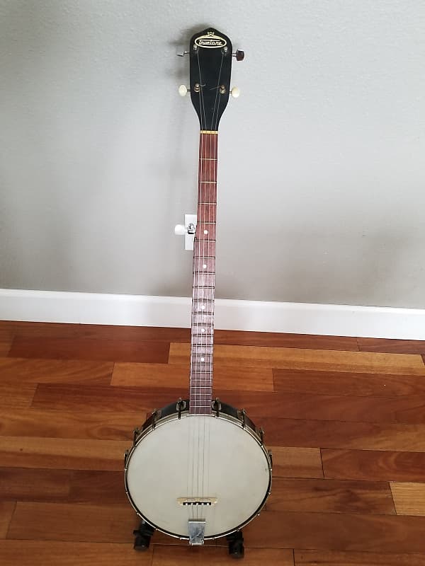 TrueTone 5-String Open Back Banjo 1950's Black | Reverb
