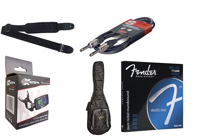 Fender, AXL, Stagg, Effin & Oscar Schmidt Electric Bass | Reverb