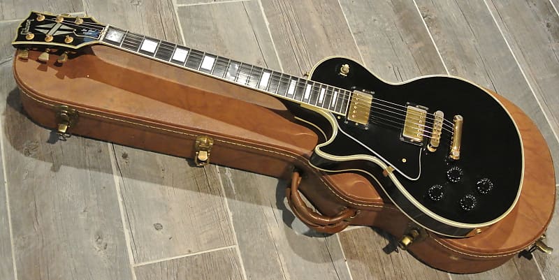 1985 Gibson Les Laul Custom LEFT HANDED - Ebony- Shaw PAF | Reverb