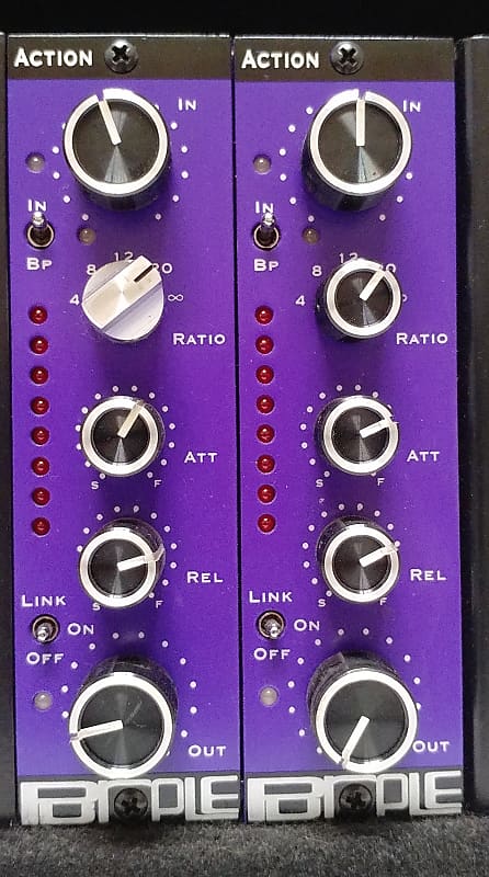 TWO Purple Audio Action 500 Series Compressors | Reverb