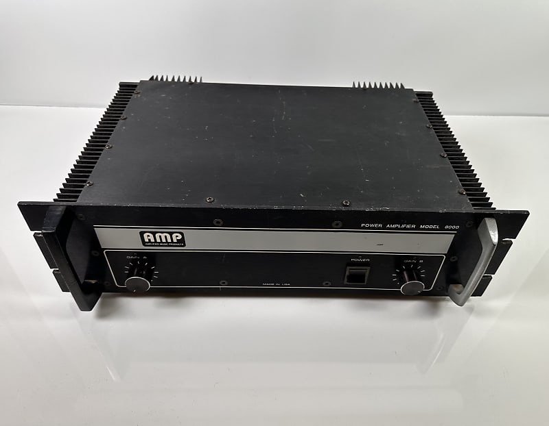 A.M.P. 8000 (Amplified Music Products) Power Amplifier | Reverb