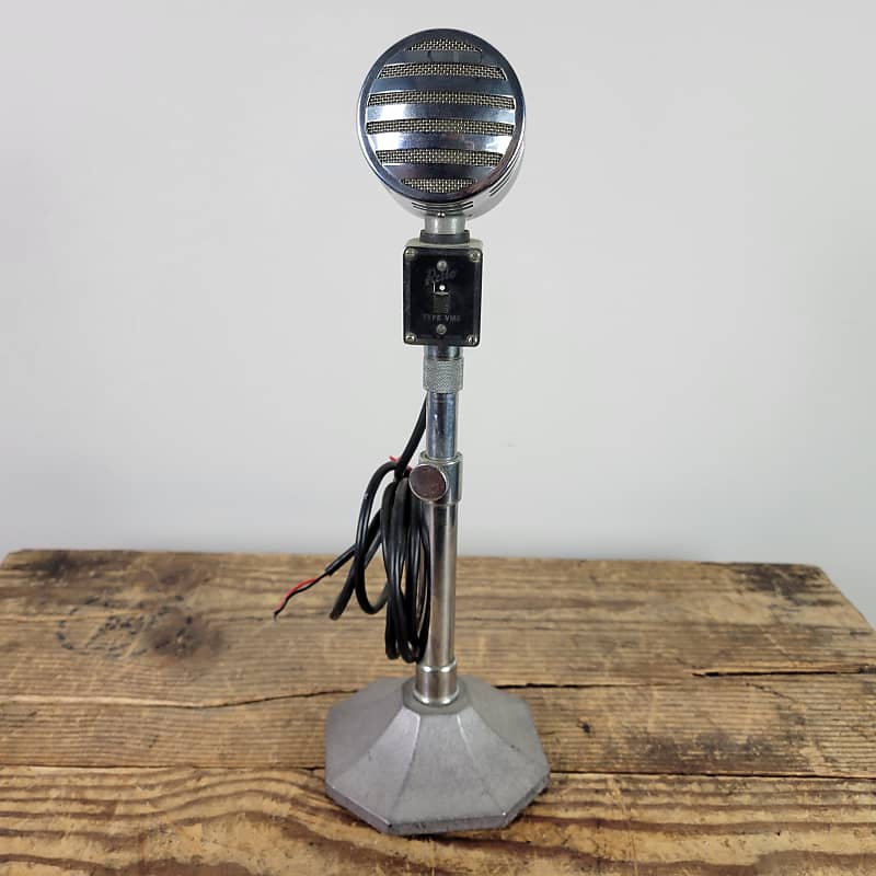 Reslo Type VMC Dynamic Microphone With Lustraphone N1 Stand | Reverb