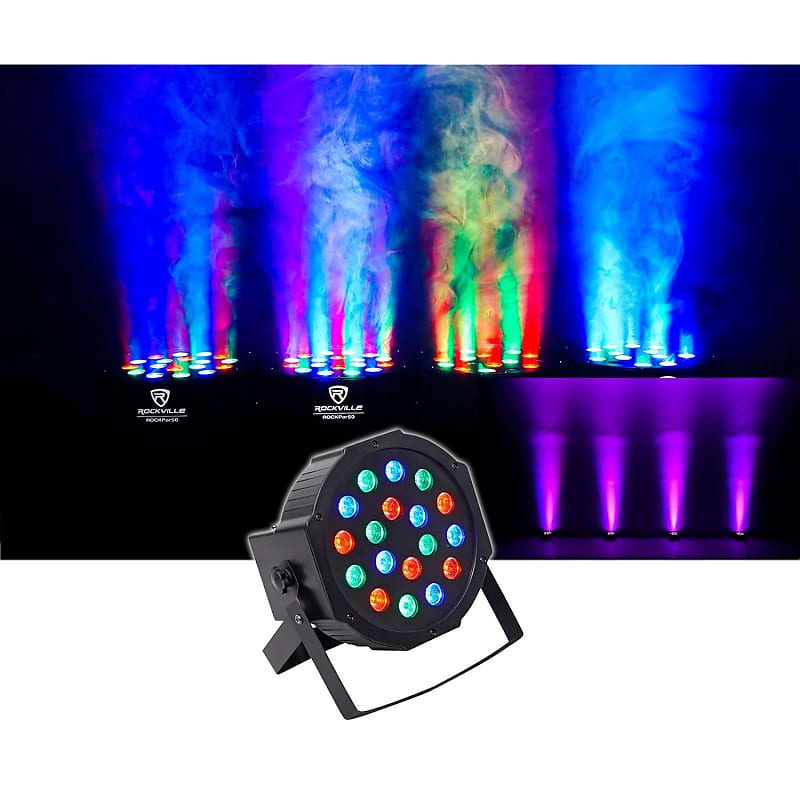 Rockpar50 Led Rgb Compact Par Can Dj/Club Dmx Wash Light+Dual | Reverb