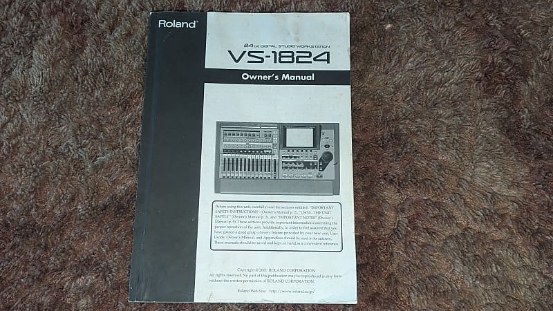Roland VS-1824 Owners Manual | Reverb