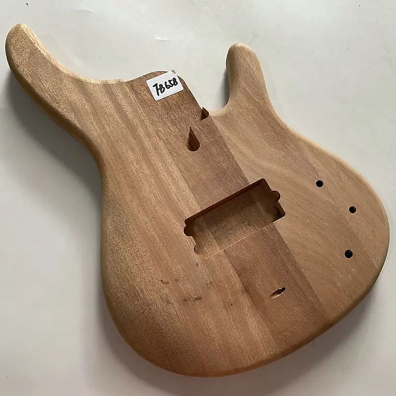 Unfinished 5 String Bass Mahogany Wood Body | Reverb